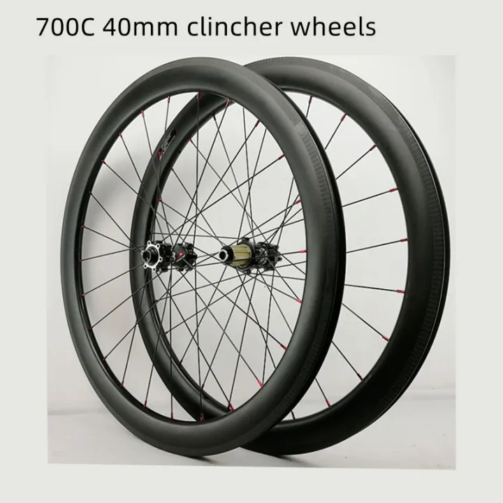 Carbon Rim 700c Disc Brake Off-road Road Wheel Set Carbon Fiber Fat Rim ...