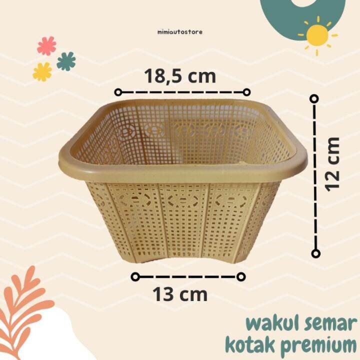 WAKUL CETING BESEK SEGI FULL KOTAK TEBAL BAKUL WADAH NASI TRADISI SEMAR | Lazada Indonesia