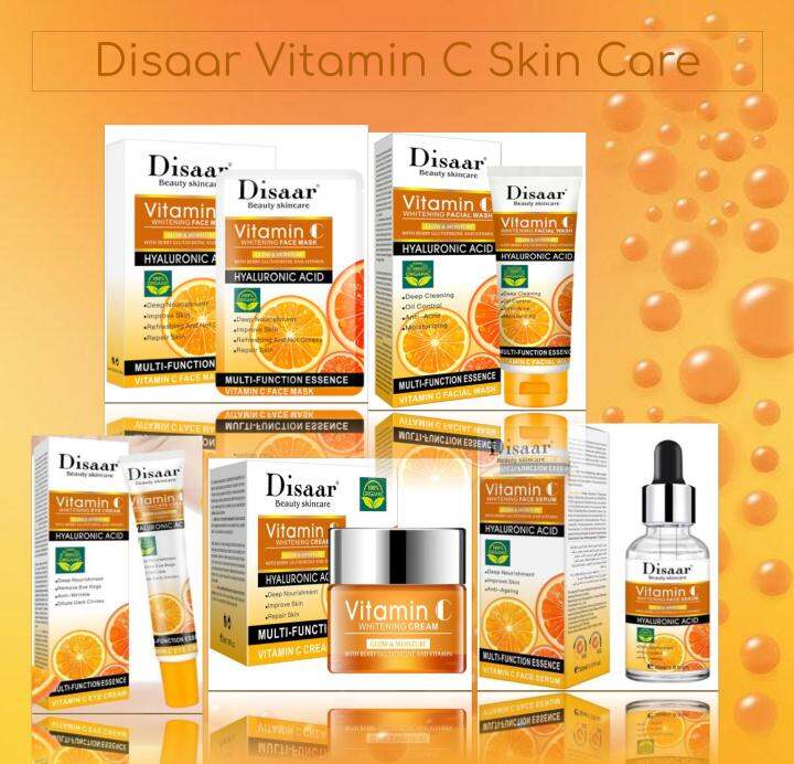 Disaar Vitamin C Brightening & Anti-Aging Facial Wash Whitening Cream ...