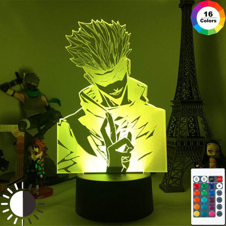 อะนิเมะโคมไฟSatoru Gojoจุ๋ยวรัทยาKaisen Ledไฟกลางคืนสำหรับของขวัญวัน ...