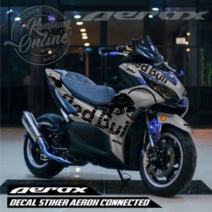 Promo - Decal Yamaha AEROX Motif Red Bull Full Body | Lazada Indonesia