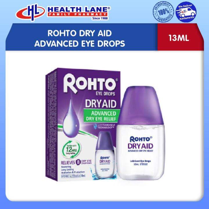 ROHTO DRY AID ADVANCED EYE DROPS (13ML) | Lazada