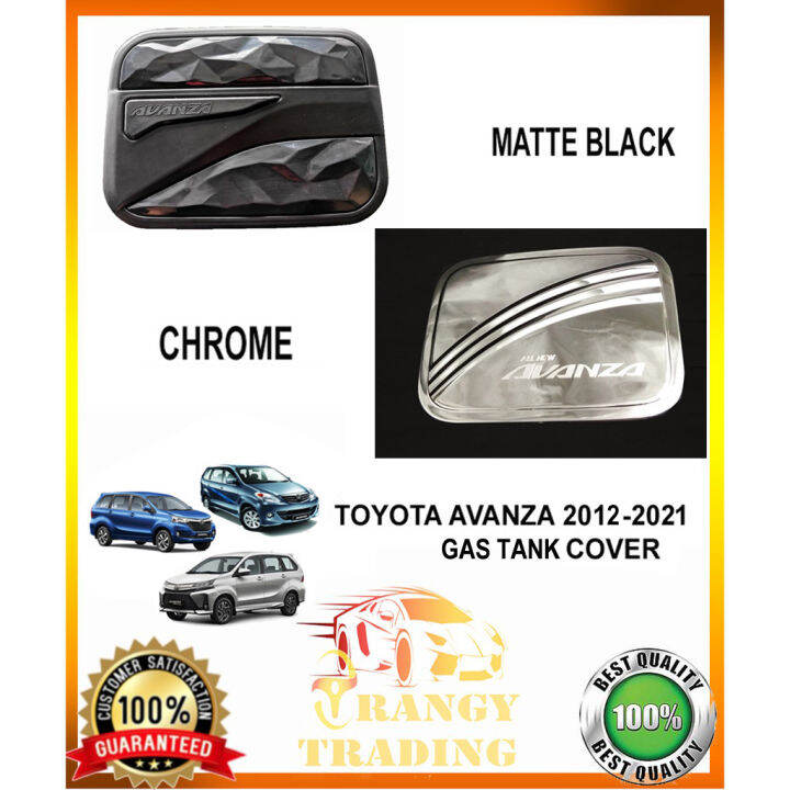 Toyota Avanza 2012 to 2021 Gas tank cover MATTE BLACK / CHROME 2012 ...