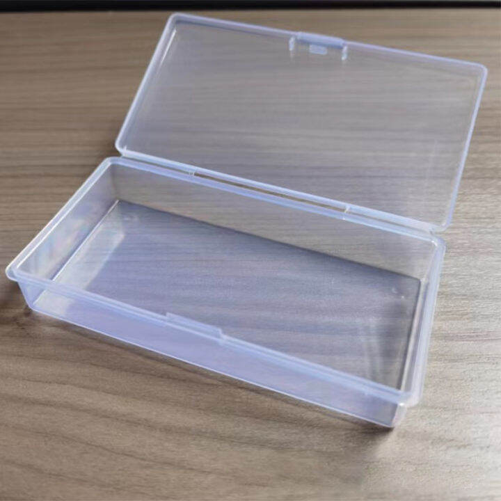 YECH Rectangular Lock Empty Box Transparent Plastic Spare Parts Tool ...