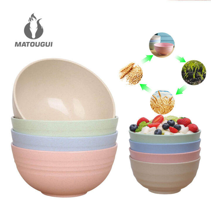 【Ready stock/COD】Matougui Food Grade Mangkok Makan Wheat Straw ...
