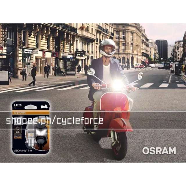 original 100 osram LED headlight bulb T19 super white high/low for ...