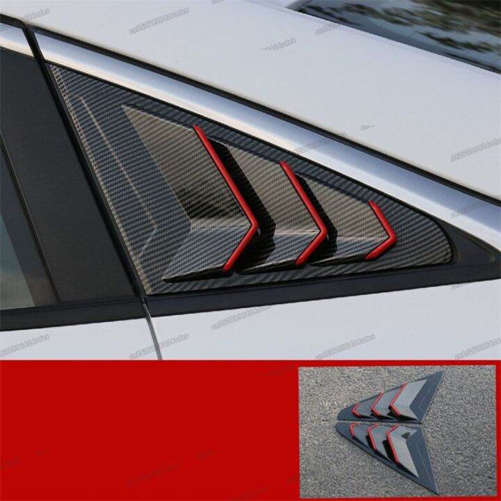 Carbon Fiber Car Rear Window Triangle Shutter Panel Louver For Mg Gt 5 ...