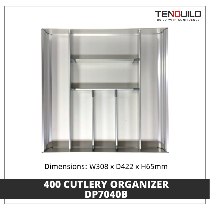 Tenbuild 400 Cutlery Organizer (Steel Finish) DP7040B | Lazada PH