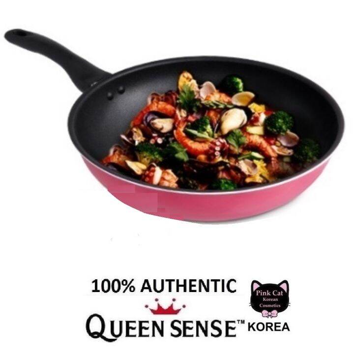 Made in Korea QUEEN SENSE Diamond Cast Wok Pan 28cm | Lazada PH