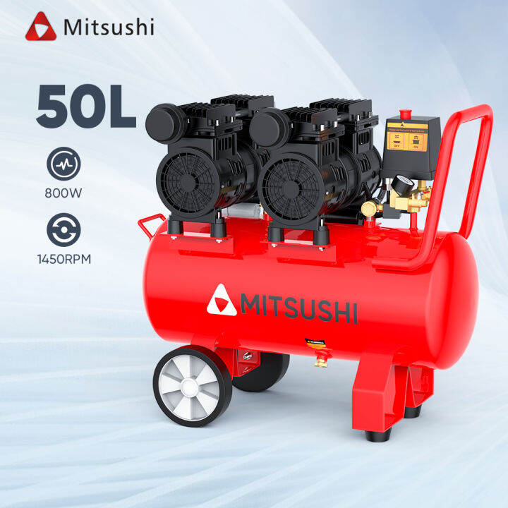 Mitsushi 50L 30L 24L 50 Liters 1600W 220V Oil Free Air Compressor ...