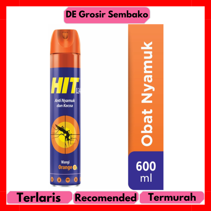 Hit Aerosol Orange 600 ml - Obat Nyamuk - Bunuh Nyamuk Penyebab Demam Berdarah (DBD) | Lazada ...