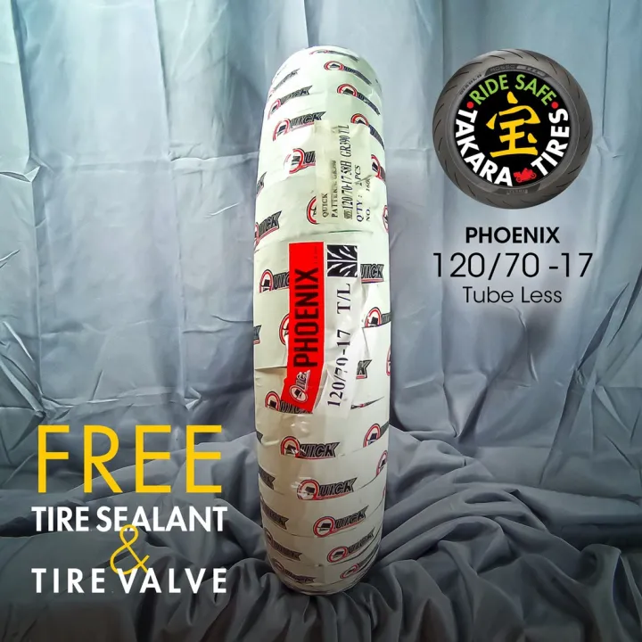 Quick Tires Phoenix Tubeless 17 by TAKARA (FREE TIRE SEALANT, PITO ...