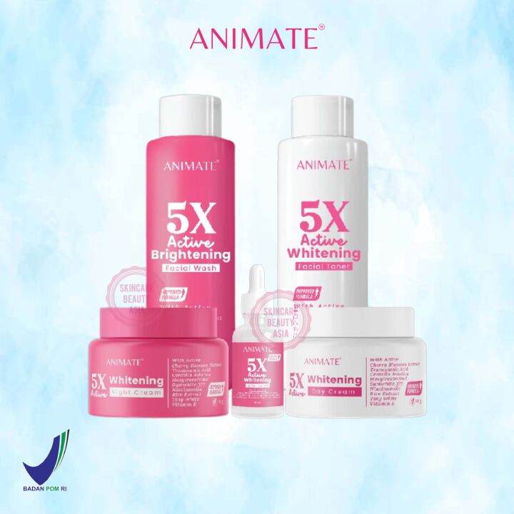 ANIMATE 5x Active Whitening Series 5in1 | Lazada Indonesia
