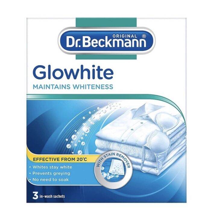 Dr. Beckmann Original Glowhite Laundry Whitener 3 x 40g | Lazada PH