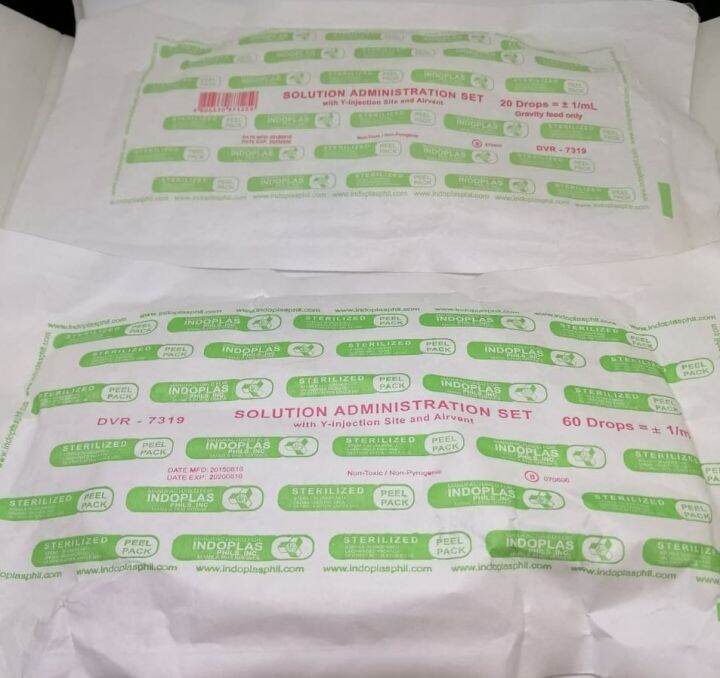 Indoplas IV Solution Administration Set Pedia Micro 60 drops 1 pc only ...