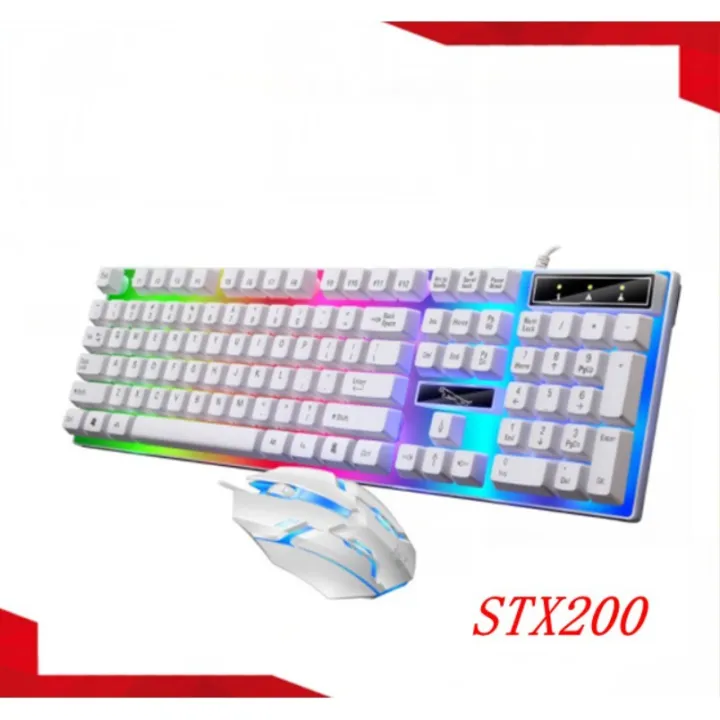 Useful Inplay STX200 Rainbow LED Gaming Keyboard Mouse Bundle High ...