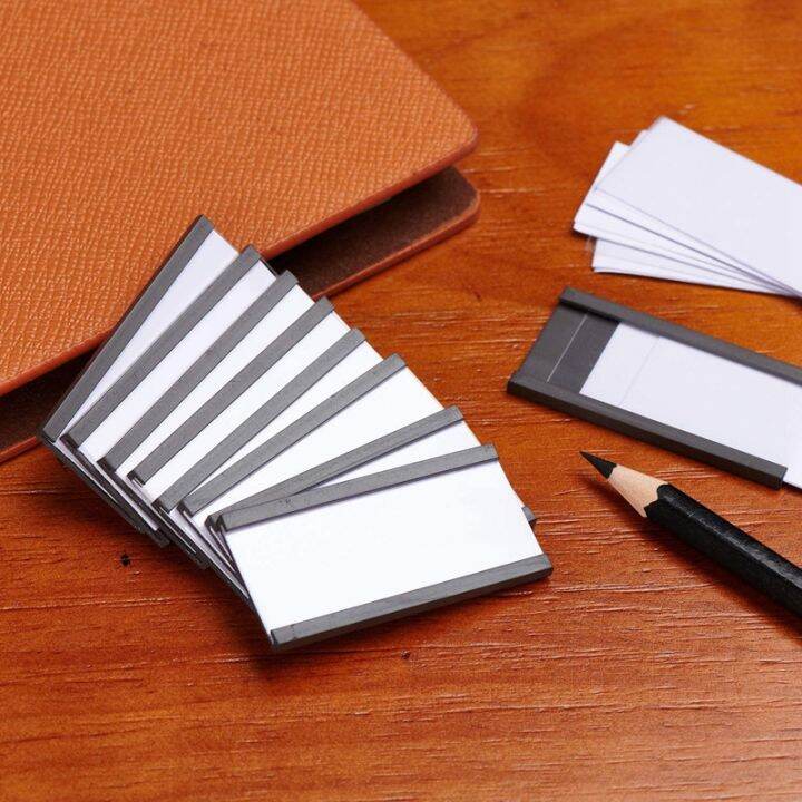 （COD) 50Pcs Magnetic Label Holders with Magnetic Data Card Holders with ...