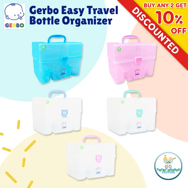 Gerbo Baby Easy Travel Colored Transparent Feeding Bottle Organizer ...