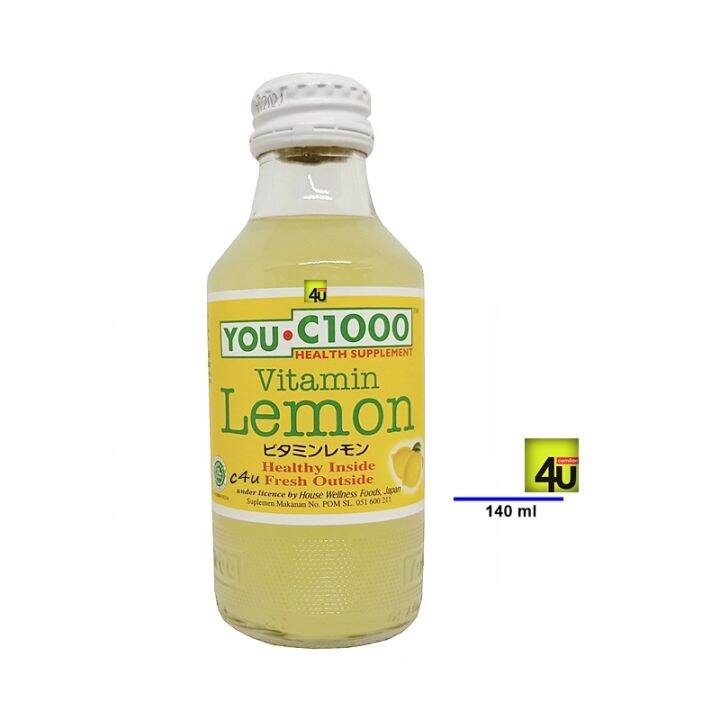 You C1000 LEMON - Vit C Drink - Botol Kaca RTD [140ml] | Lazada Indonesia