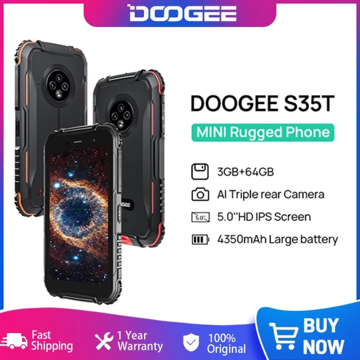 【Official shop】DOOGEE S35T (2022) Rugged Smartphone, 3GB+64GB/256GB ...