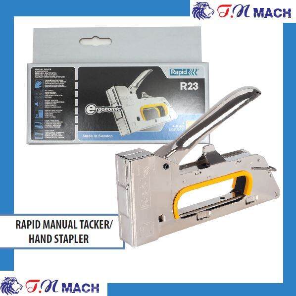 RAPID R23 MANUAL TACKER STAPLING GUN HAND STAPLER MODEL: R23 | Lazada
