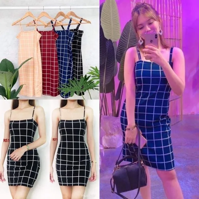 Grid Tube Dress | Lazada PH