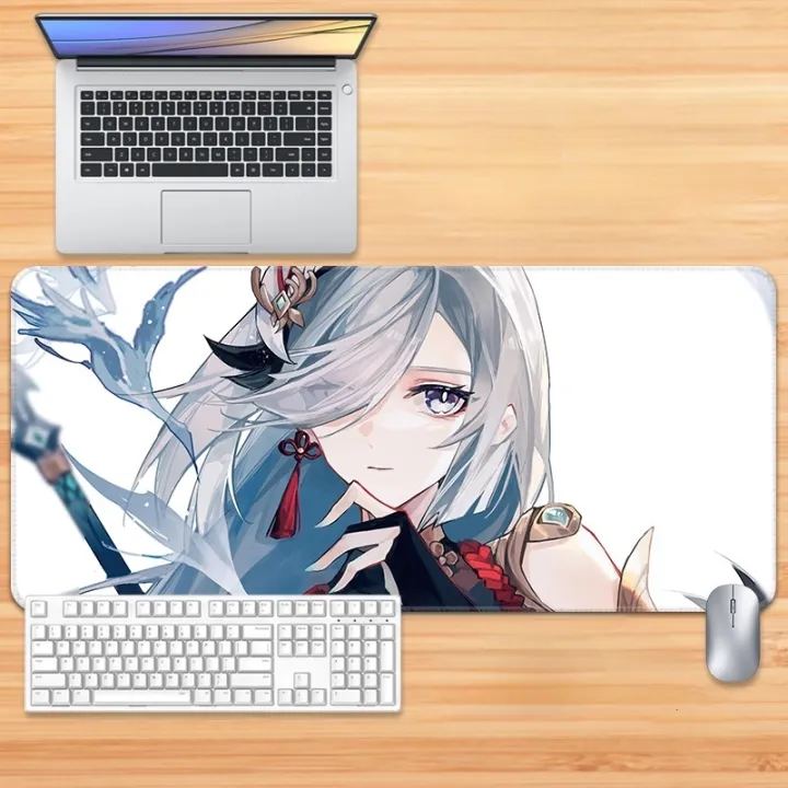 ☎ Shen He Albedo Shenhe Eula Genshin Impact mouse pad table mat Ganyu ...