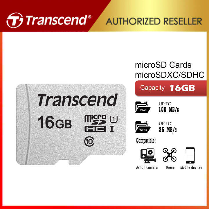 Transcend microSD (microSDHC I, C10, U1) | compatible with Dashcam ...
