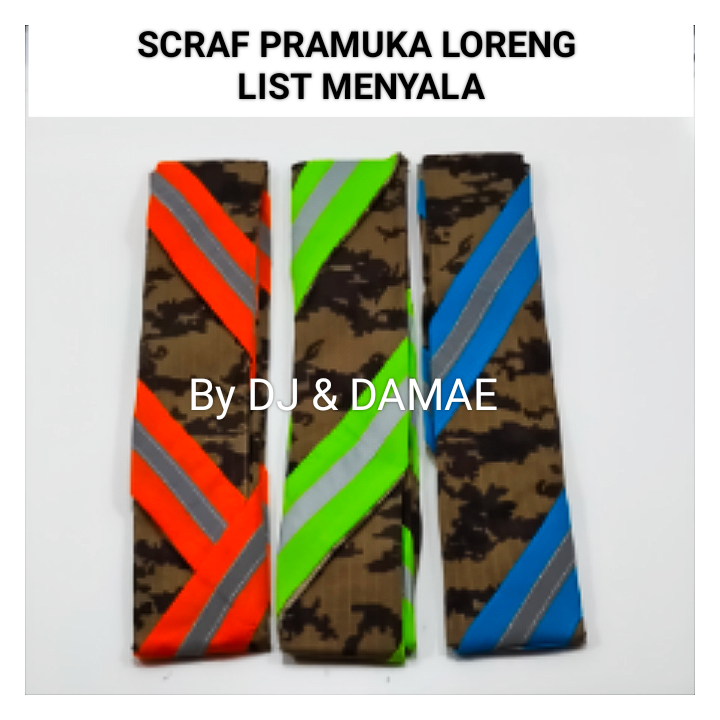 Scraf Pramuka Loreng List Menyala Lazada Indonesia