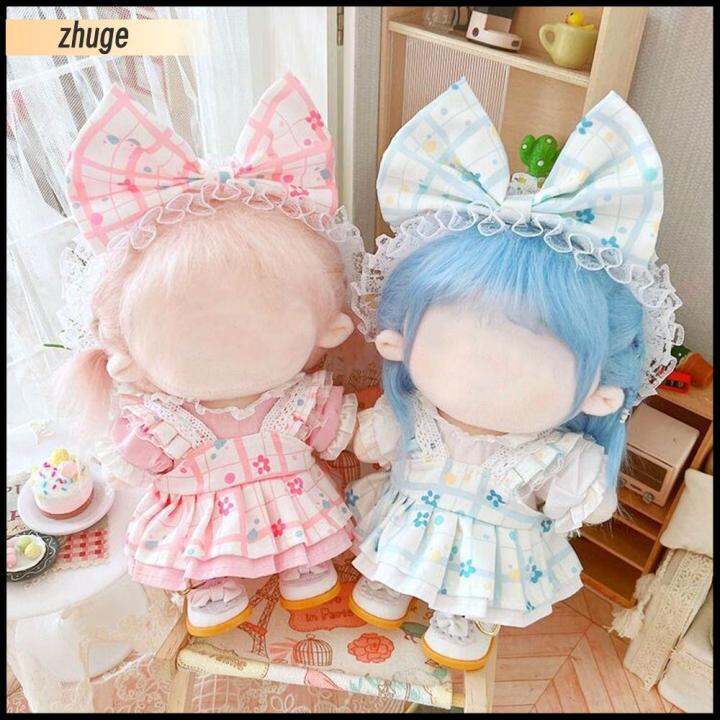 【COD】20CM Baby Doll Clothes Cute Plush Dolls Suspender Skirt Handmade ...