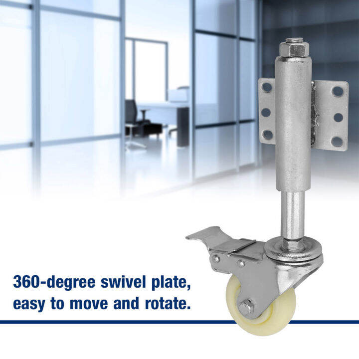 Gate Wheel 3 Nylon Gate Helper Wheel Spring Loaded Swivel Caster with ...