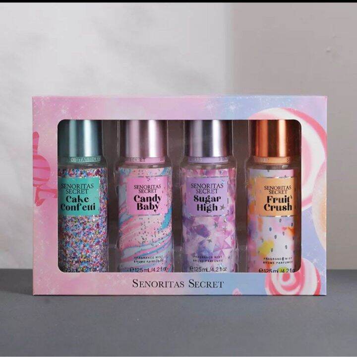 SENORITAS Secret Miniatuer Set 4 in x 125ml | Lazada