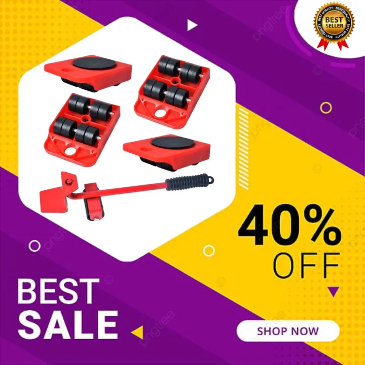 Heavy Duty Furniture Lifter Transport Tool Furniture Mover set 4 Move ...