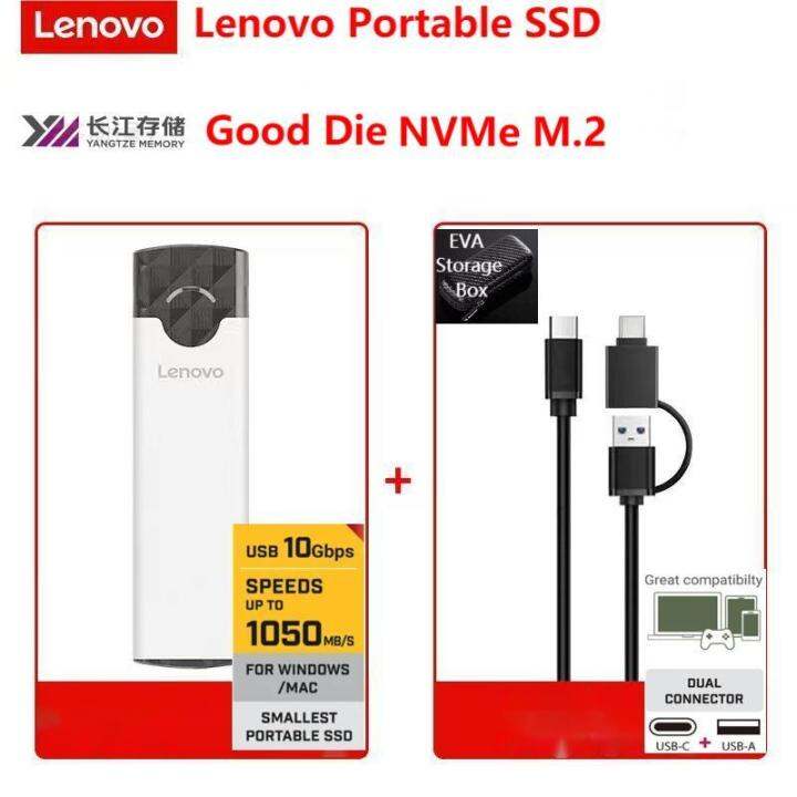 Lenovo Type C - USB Portable SSD Flash Drive | 512GB | USB Flash Drive ...