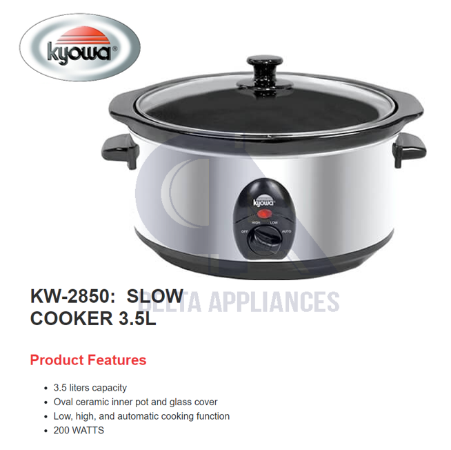 Kyowa KW-2850 Slow Cooker 3.5L | Lazada PH
