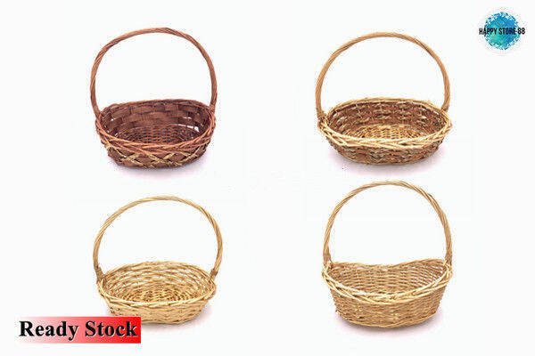 Basket with handle / Ratten Basket / Bakul bertangkai / Bakul Rotan (16 ...