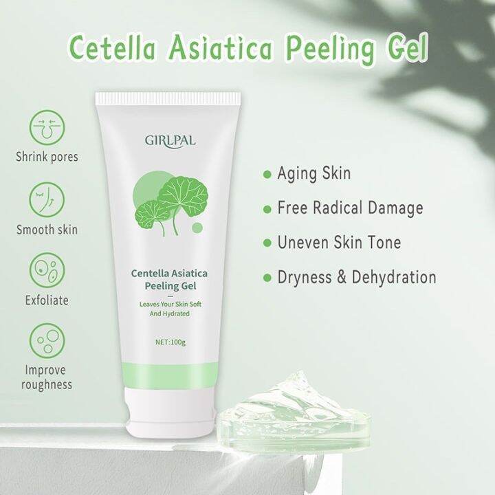 [BPOM] GIRLPAL Centella Asiatica Peeling Gel 100g Facial Glowing Blackhead Cleaner Body ...