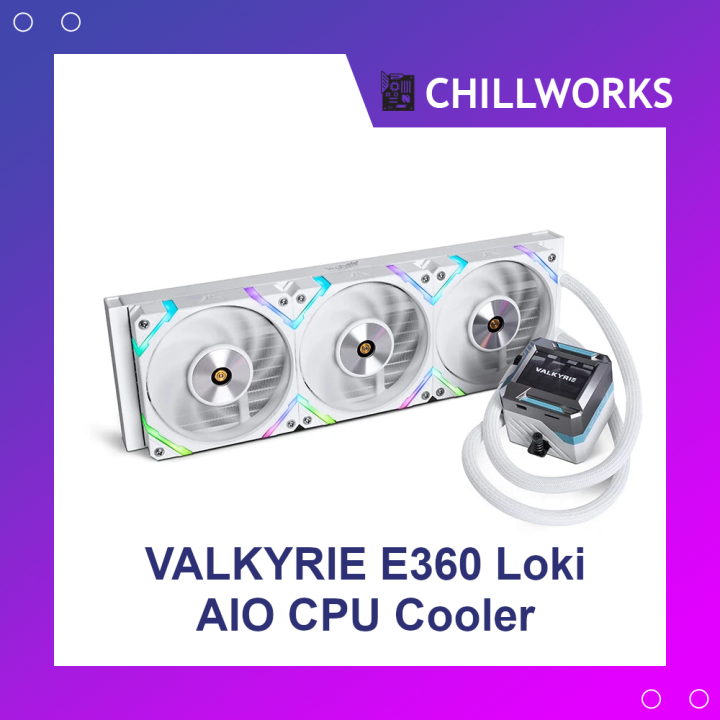 VALKYRIE E360 Loki - 360 AIO ARGB LCD CPU Liquid Cooler | Lazada Singapore