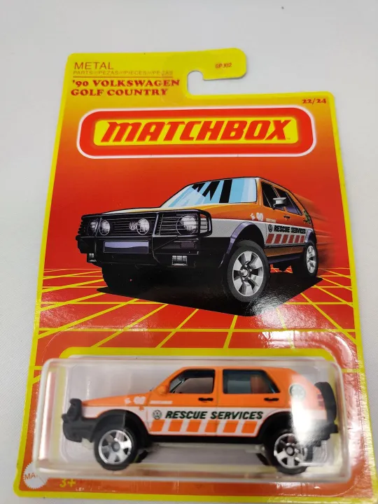 Matchbox - Retro - '90 Volkswagen Golf Country Orange (19) | Lazada PH