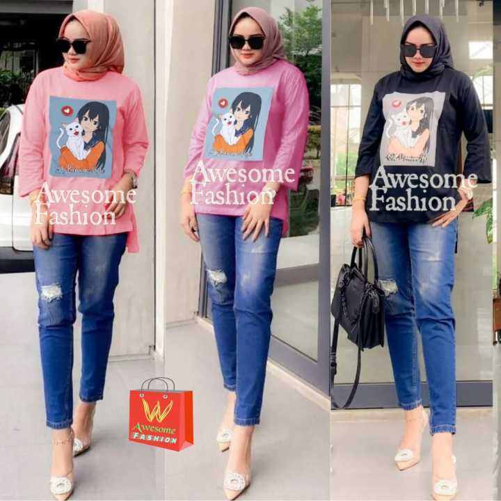 Atasan Oversize Viral Gambar Gadis Meong / Atasan Oversize Lengan 7/8 ... Atasan Oversize Viral Gambar Gadis Meong / Atasan Oversize Lengan 7/8 ...