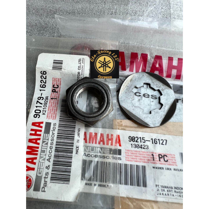 mur dan ring gir depan rx king asli original yamaha | Lazada Indonesia
