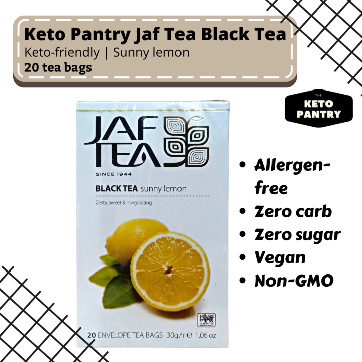 Keto Pantry Jaf Tea Black Tea Sunny Lemon 20 tea bags | Lazada PH