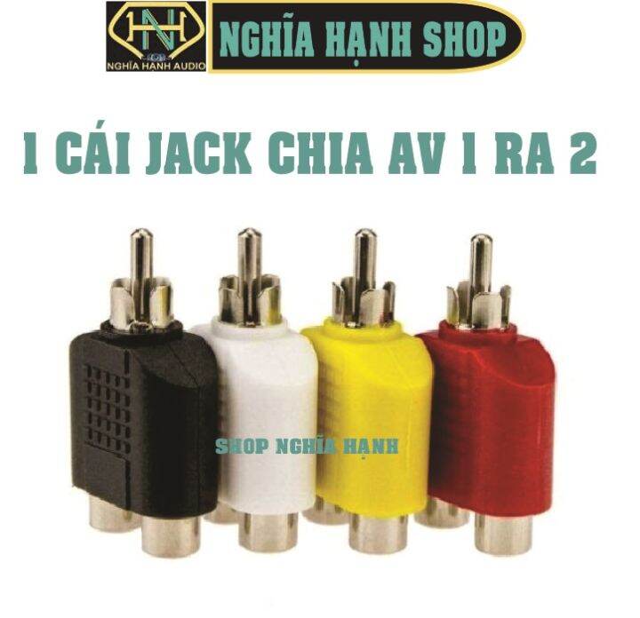 Jack chia AV 1 ra 2 (Đầu chia jack loa hoa sen 1 ra 2) - 1 cái | Lazada.vn