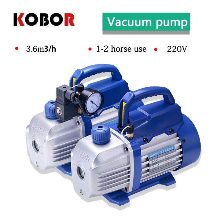 Mini Rotary Vane Single Stage Air Vacuum Pump 2PA Ultimate Vacuum For ...