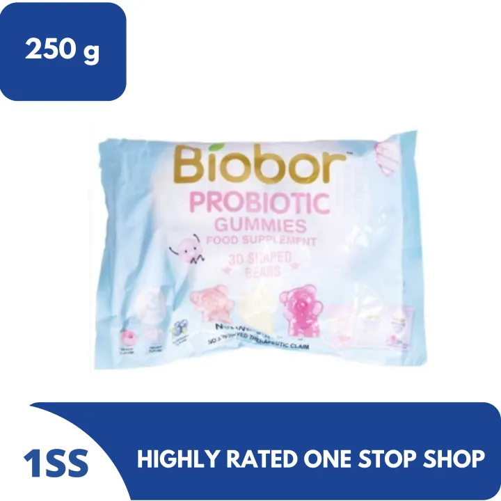 Biobor Probiotic Gummies Food Supplement 3D Shaped Bears, 250g | Lazada PH