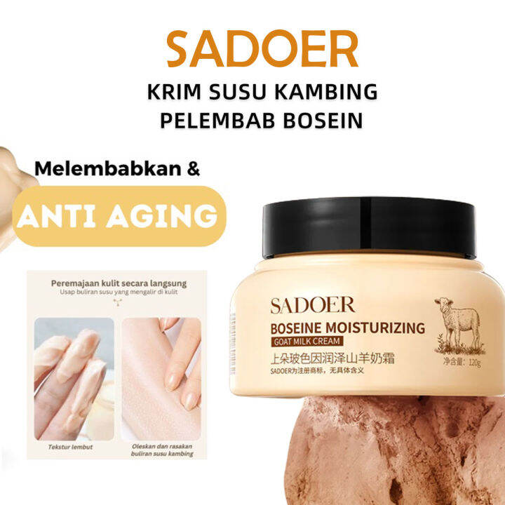 SADOER Boseine Cream Goat Milk / Skin Barrier Repair Pelembab Wajah ...