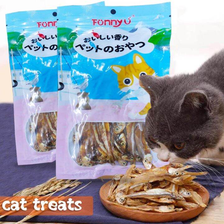 Funny U Saltless Dried Small Anchovy Fish Ikan Bilis Dried Pet Treats ...