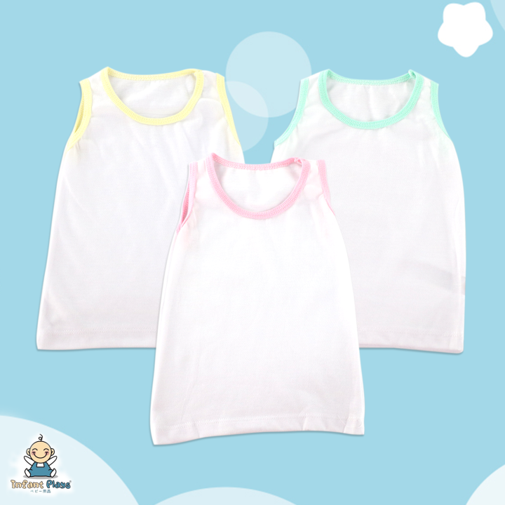 INFANT White Sando with Colored Lining 3in1 | Lazada PH