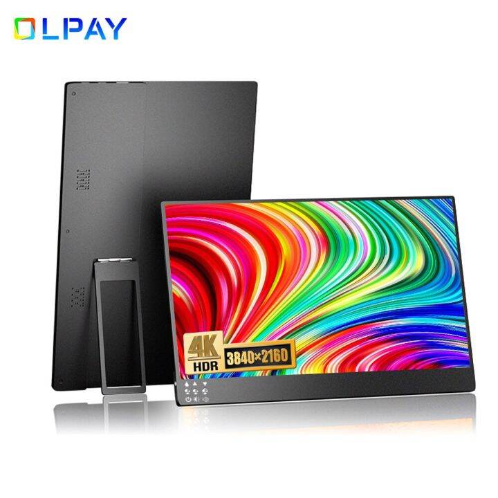 4K Portable Monitor 13.3 3840X2160 UHD IPS Computer Gaming Display For Mac Xbox Switch PS5 Phone ...