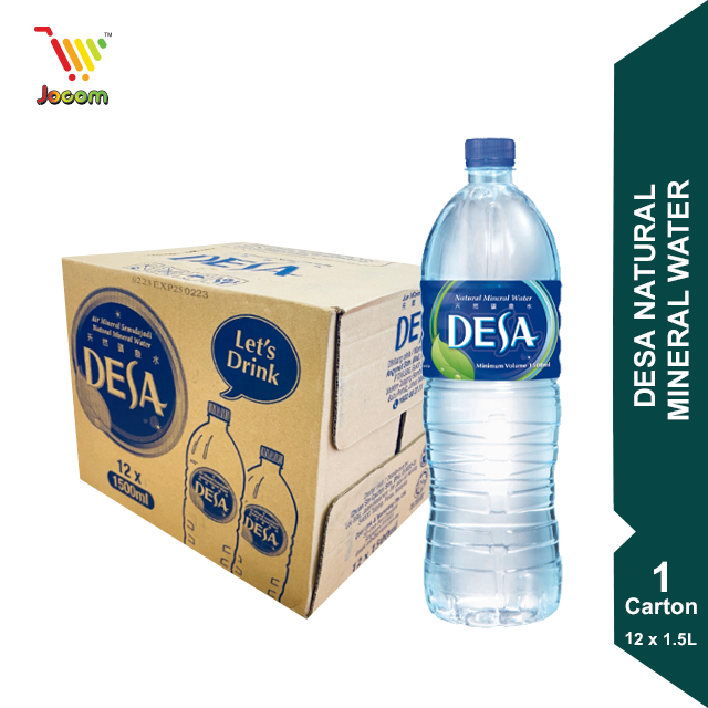 Desa Natural Mineral Water 1 Carton (12 x 1.5L) | Lazada